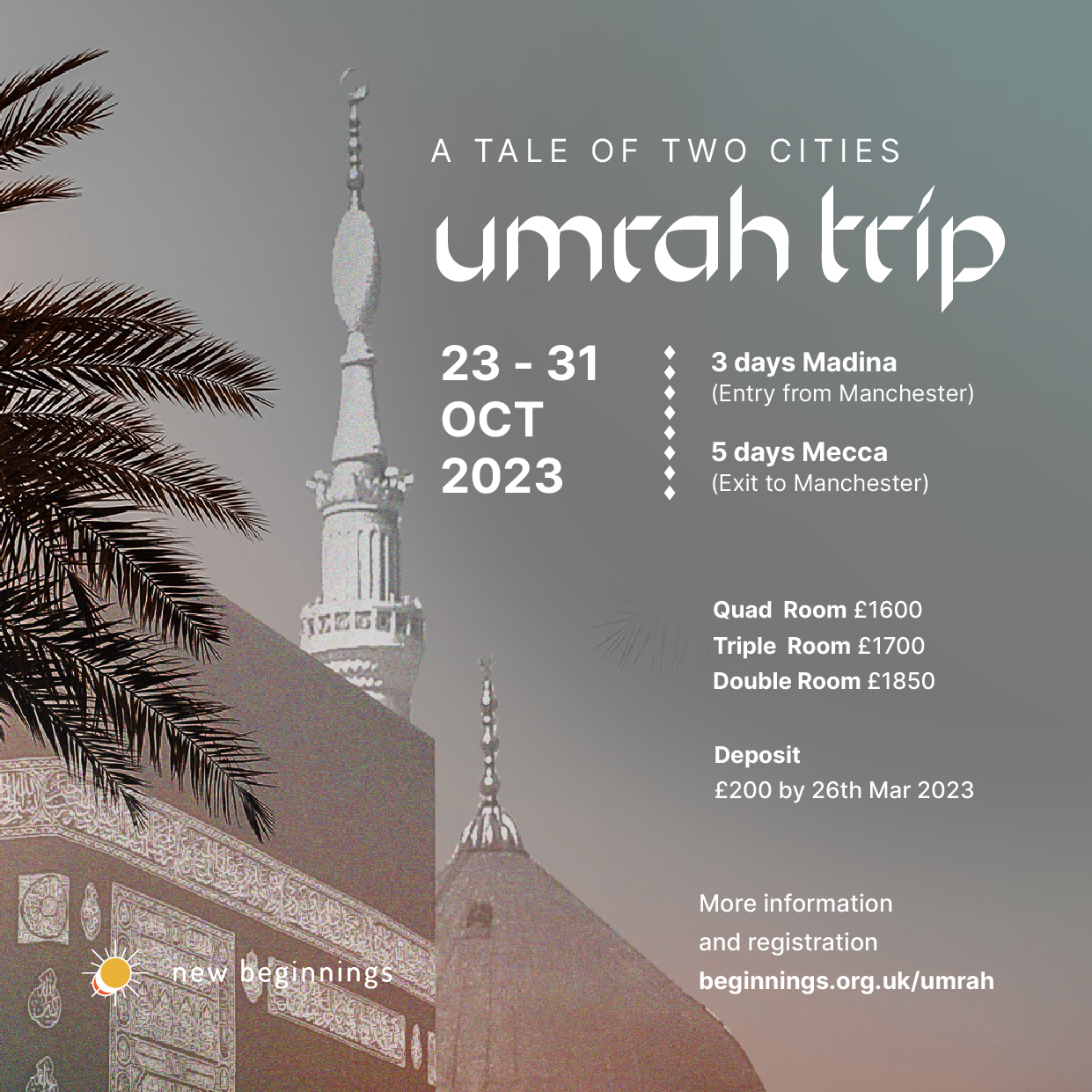 Umrah Registration - New Beginnings